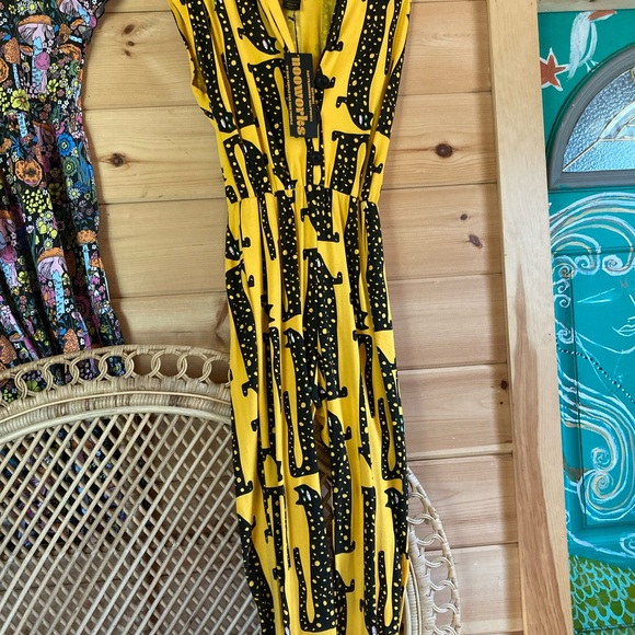 Nooworks | Pants & Jumpsuits | Nooworks Aelfie Cat Yellow Magic Suit ...